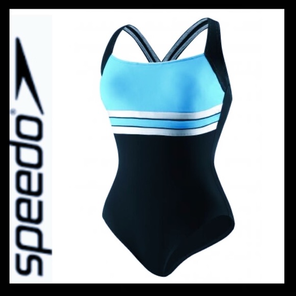 Speedo | Swim | Speedo Horizon Splice Color Block Swimsuit | Poshmark